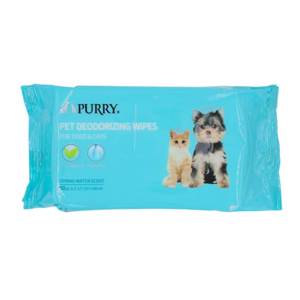 Purry Pet Wipes 80 ct - Spring Water | Pet Hero