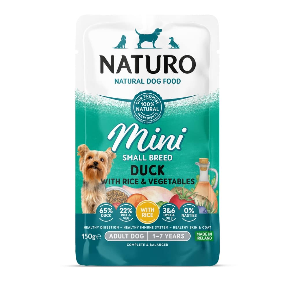 Naturo MINI Adult Dog Duck Rice & Vegetables Pouches | Pet Hero