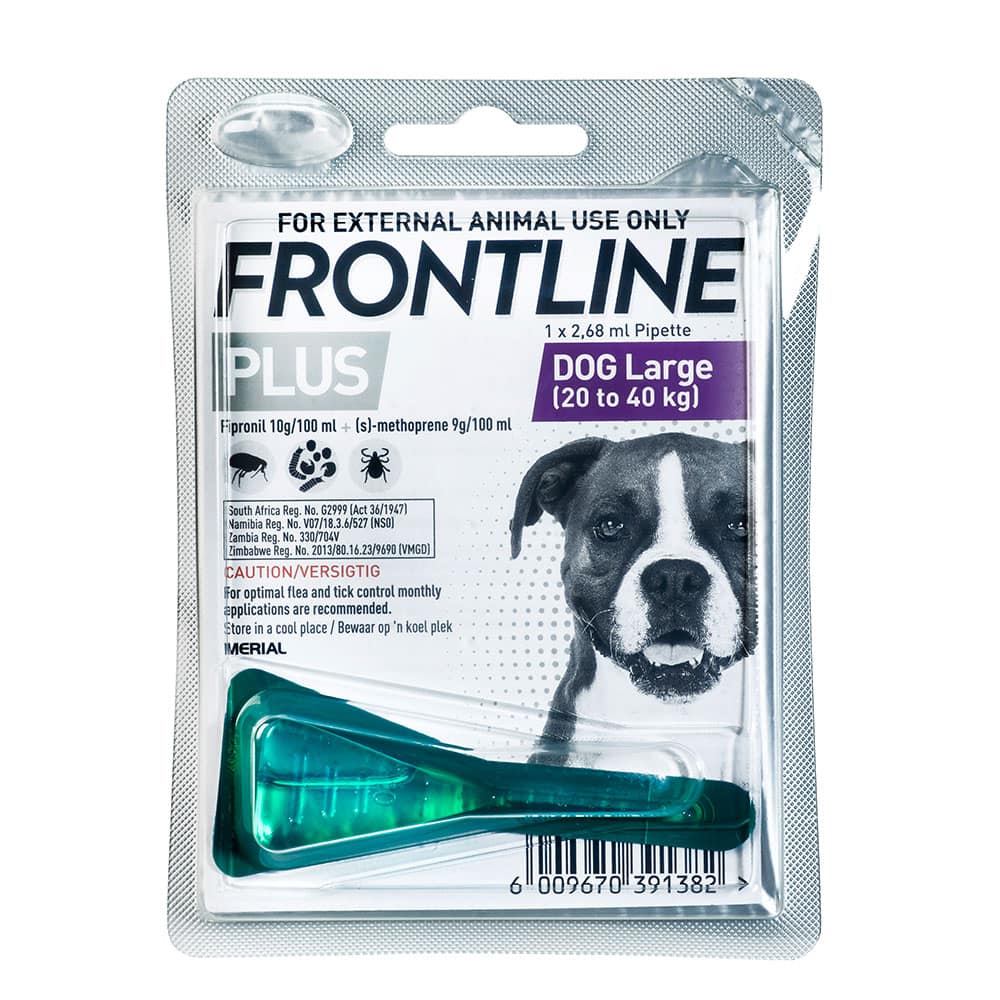 FRONTLINE Plus 20 kg - 40 kg Large Dogs Singles | Pet Hero