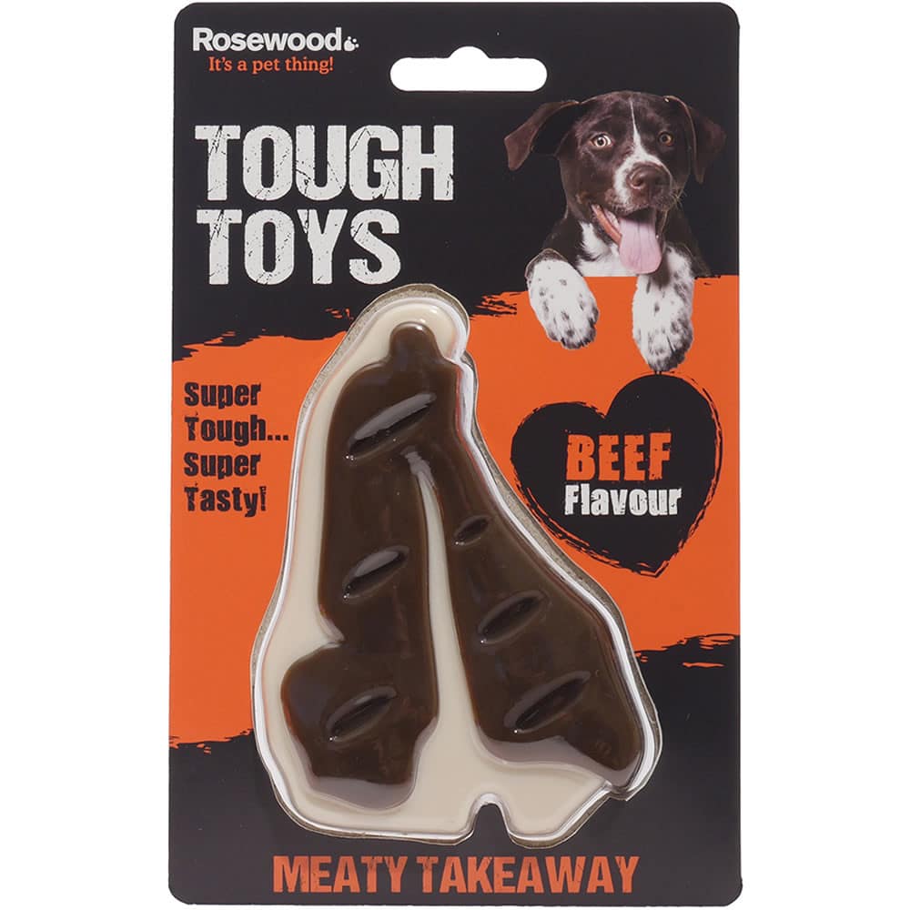 Rosewood Tough Toys Beef Takeaway Steak | Pet Hero