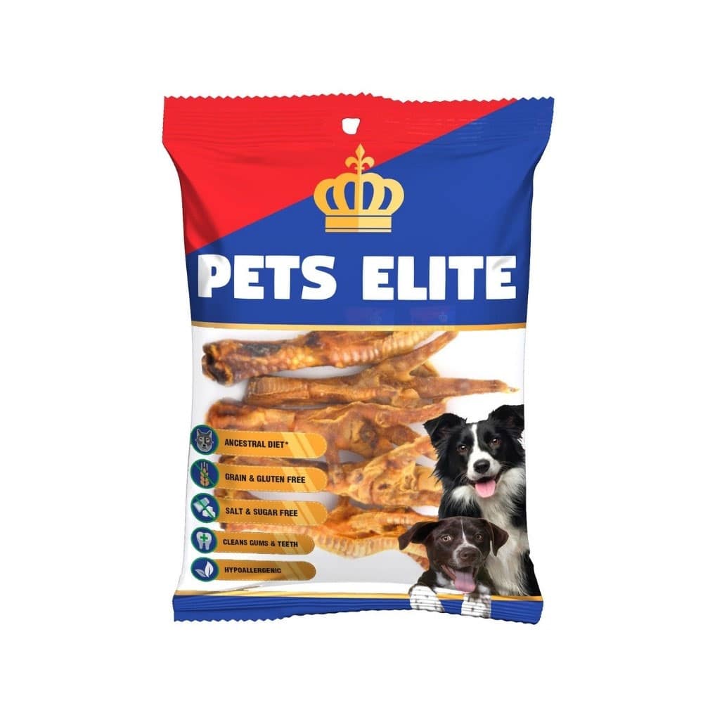 Pets Elite Dry Chicken Feet Dog Treats | Pet Hero