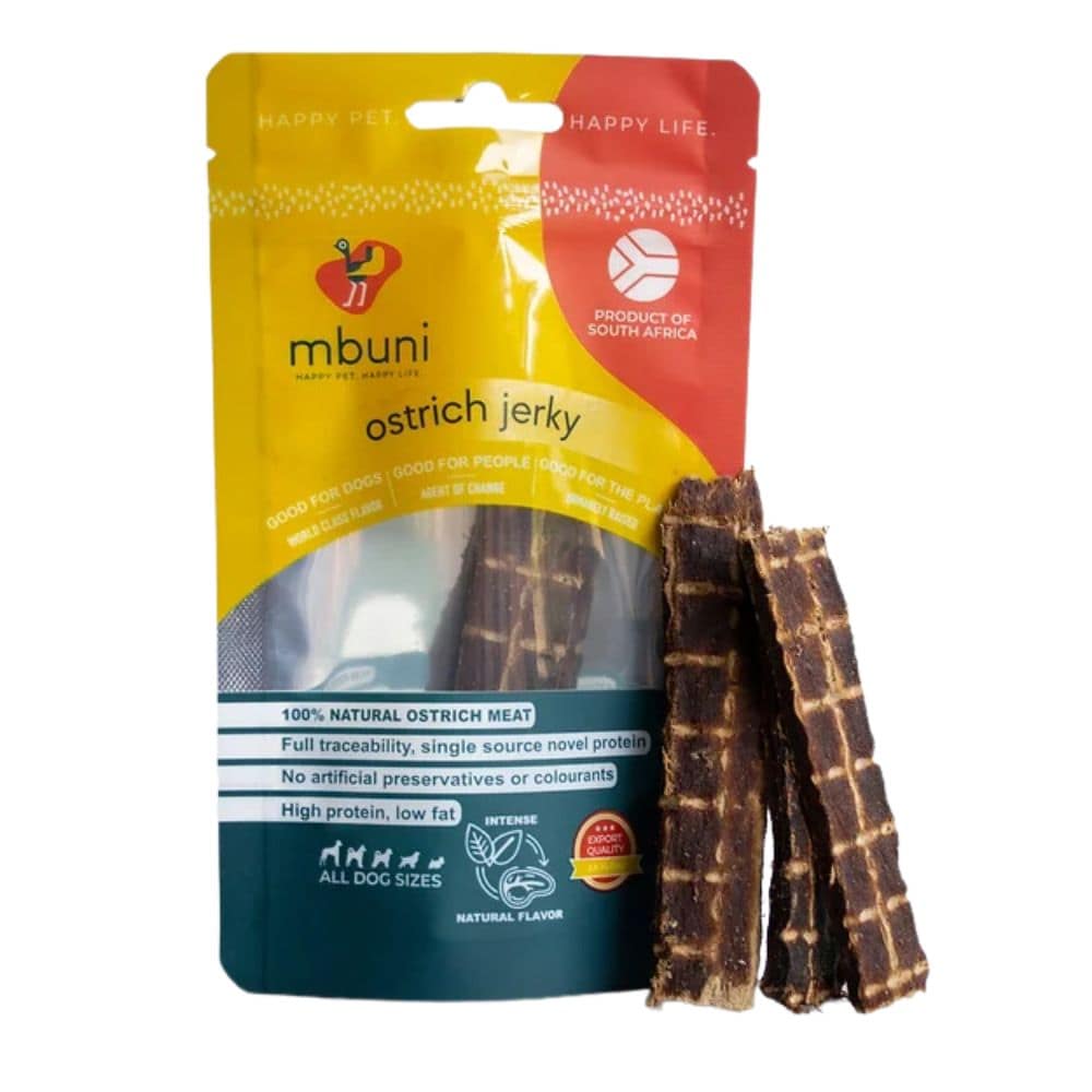 Mbuni Ostrich Jerky | Pet Hero