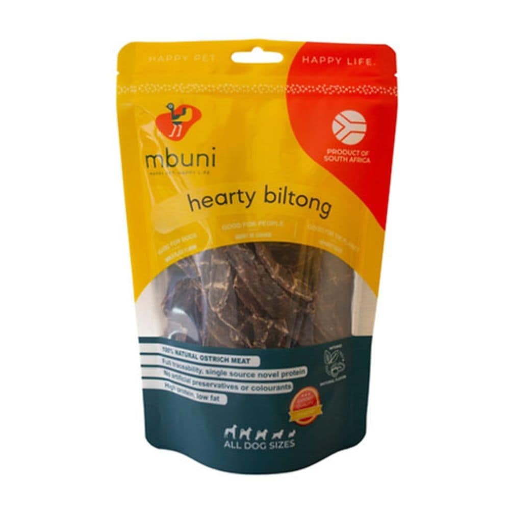 Mbuni Ostrich Hearty Biltong Dog Treat | Pet Hero