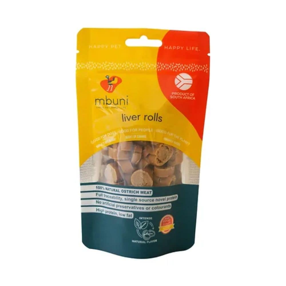 Mbuni Ostrich Liver Rolls | Pet Hero