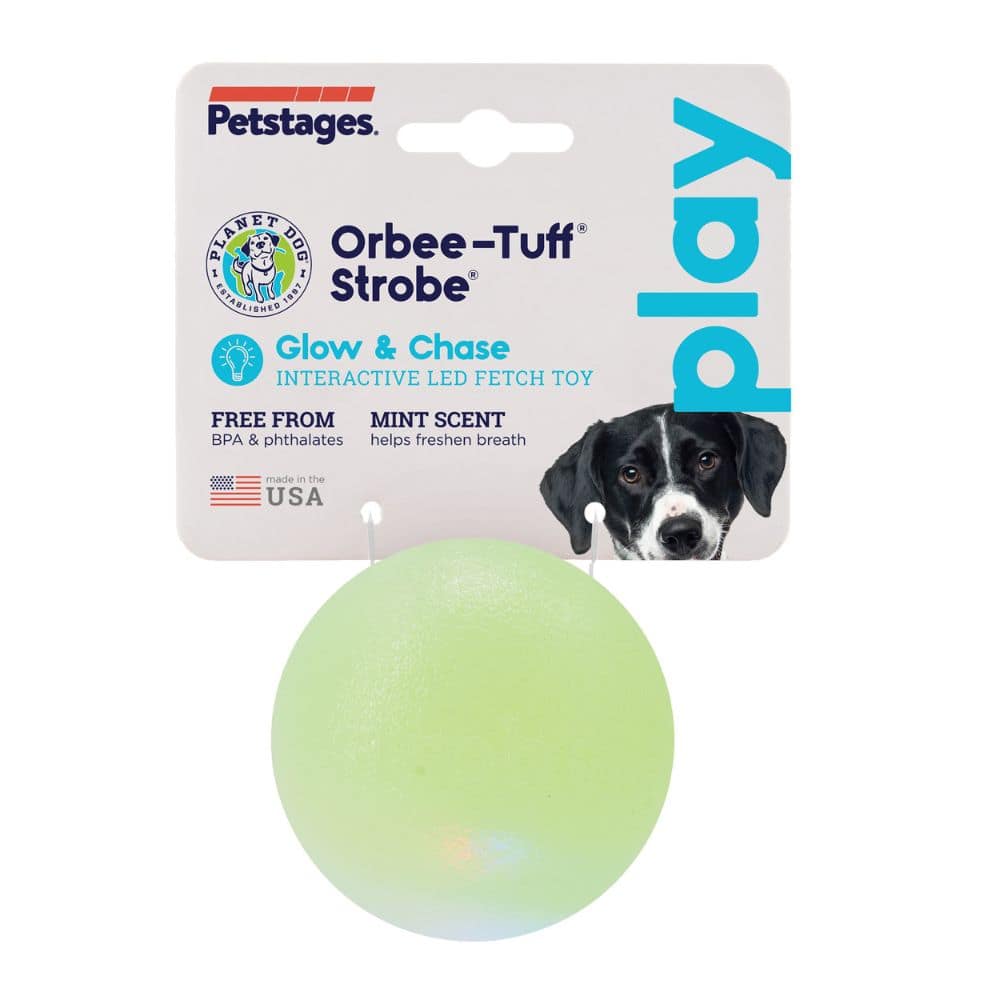Petstages Planet Dog Strobe Ball - Green | Pet Hero