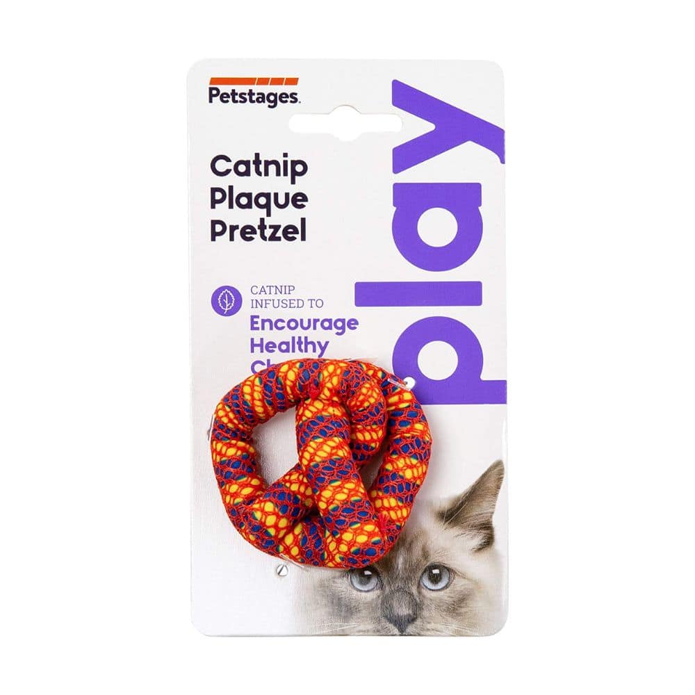 Catstages Catnip Plaque Away Pretzel Cat Toy | Pet Hero