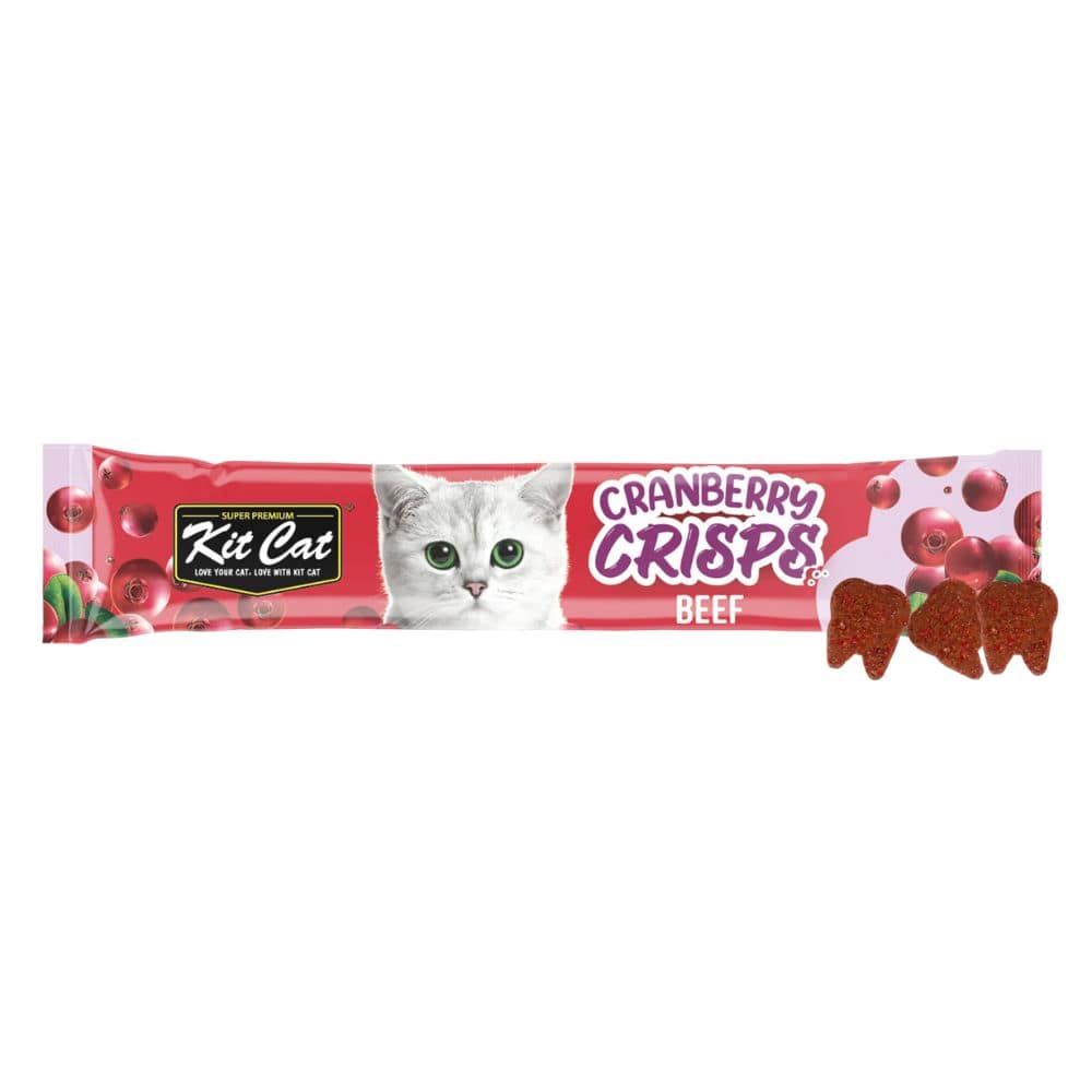 Kit Cat Cranberry Crisps Cat Treats - Beef | Pet Hero