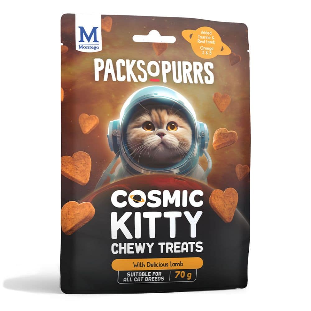 Montego Packs O' Purrs Cosmic Kitty Chewy Treats Delicious Lamb | Pet Hero
