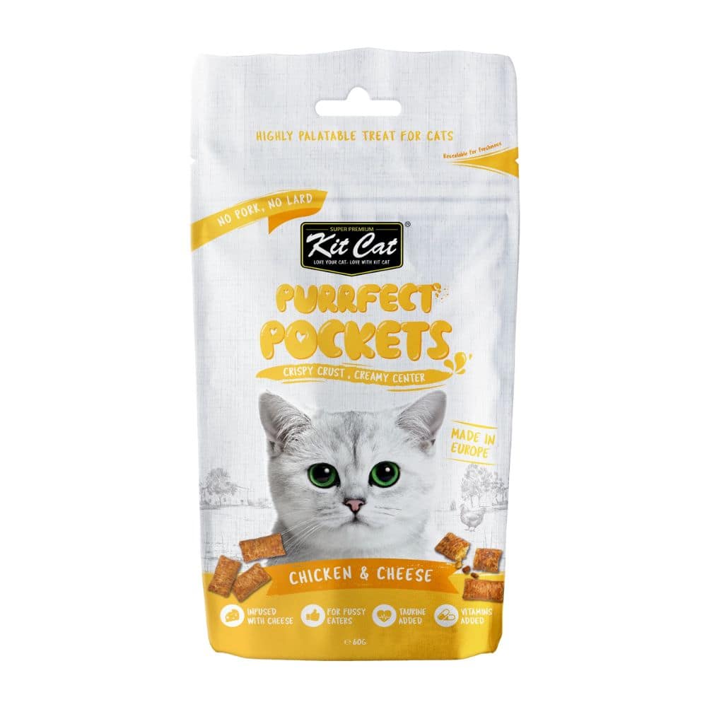 Kit Cat Purrfect Pockets - Chicken & Cheese Cat Treats | Pet Hero