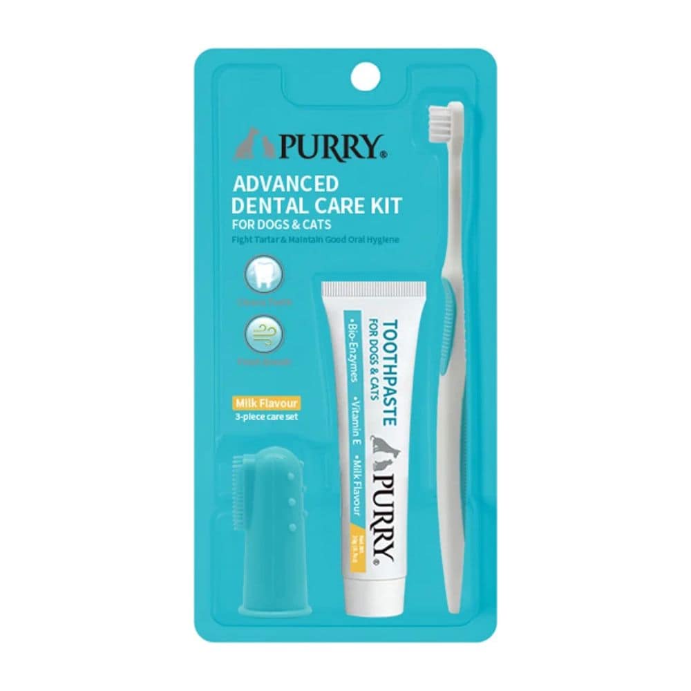 Purry Pet Advanced Dental Kit - Milk Flavour | Pet Hero