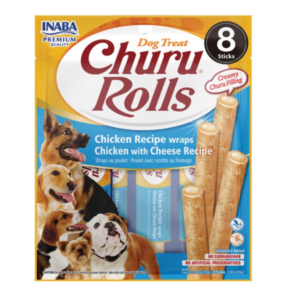 Inaba Churu Rolls Chicken with Cheese Dog Treat | Pet Hero