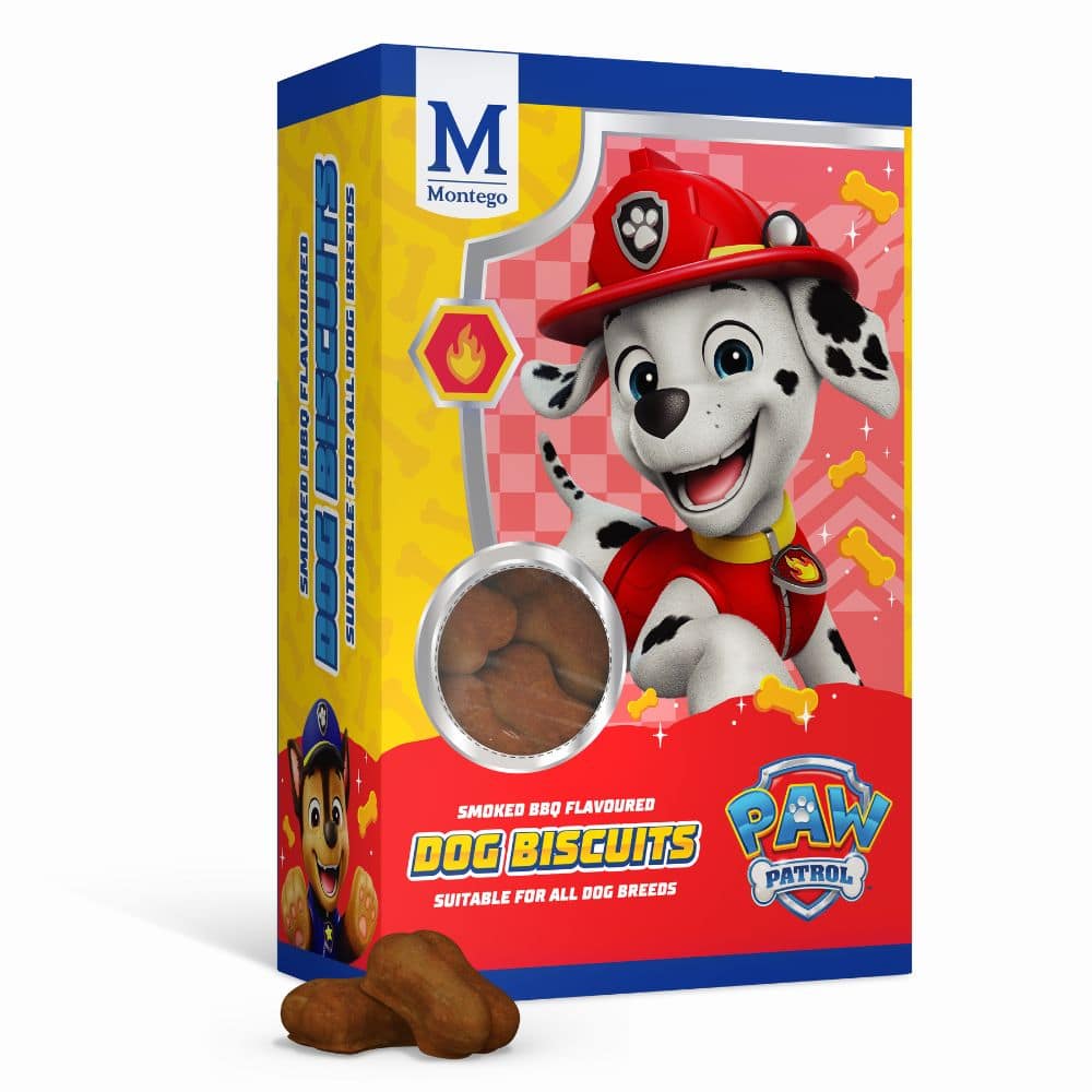 Montego Paw Patrol Smoked BBQ Flavoured Dog Biscuits | Pet Hero