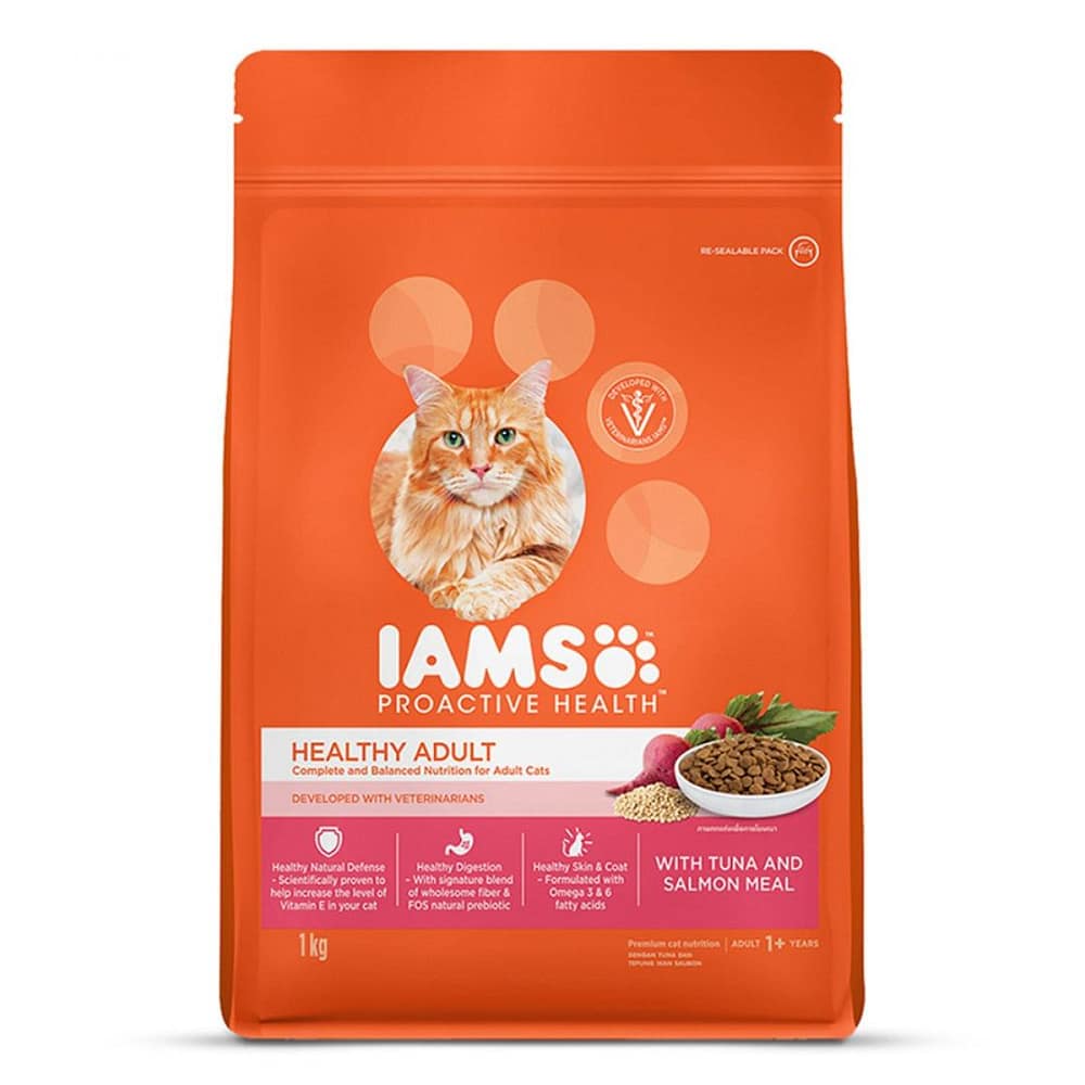IAMS Healthy Adult Cat Food Tuna & Salmon | Pet Hero