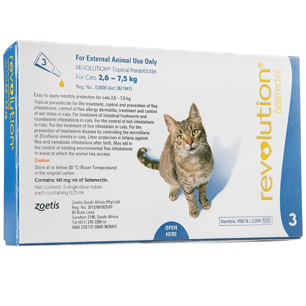 Revolution Cat (2.6 - 7.5 kg) Blue | Pet Hero