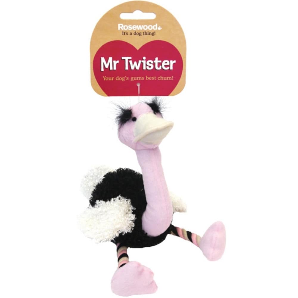 Rosewood Mister Twister Olga Ostrich Toy | Pet Hero