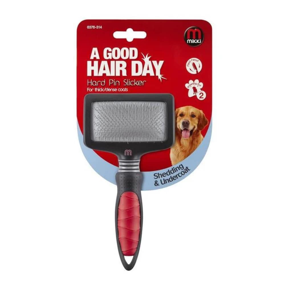 Mikki Hard Pin Slicker For Thick/Dense Coats | Pet Hero