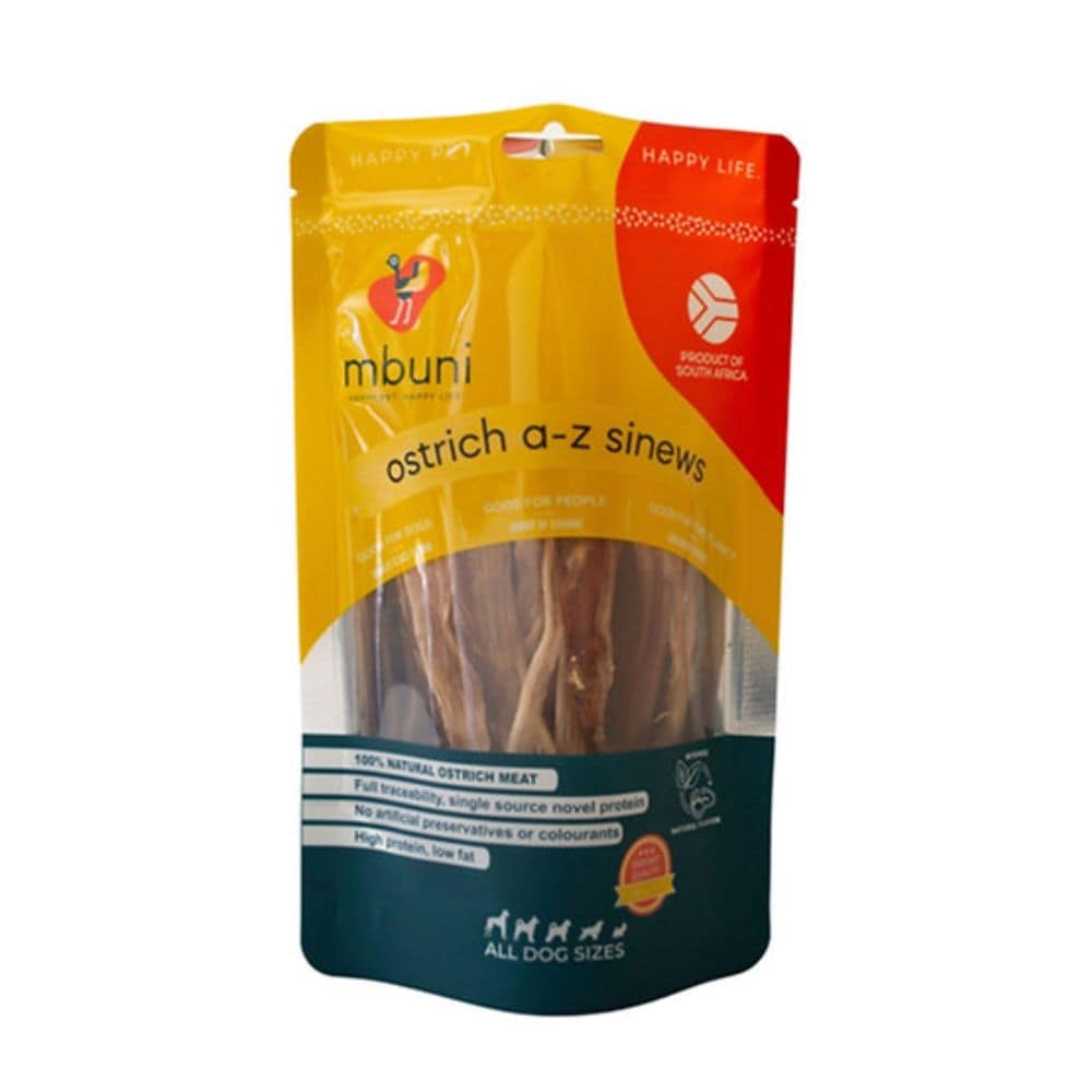 Mbuni Ostrich A - Z Sinews Dog Treats | Pet Hero