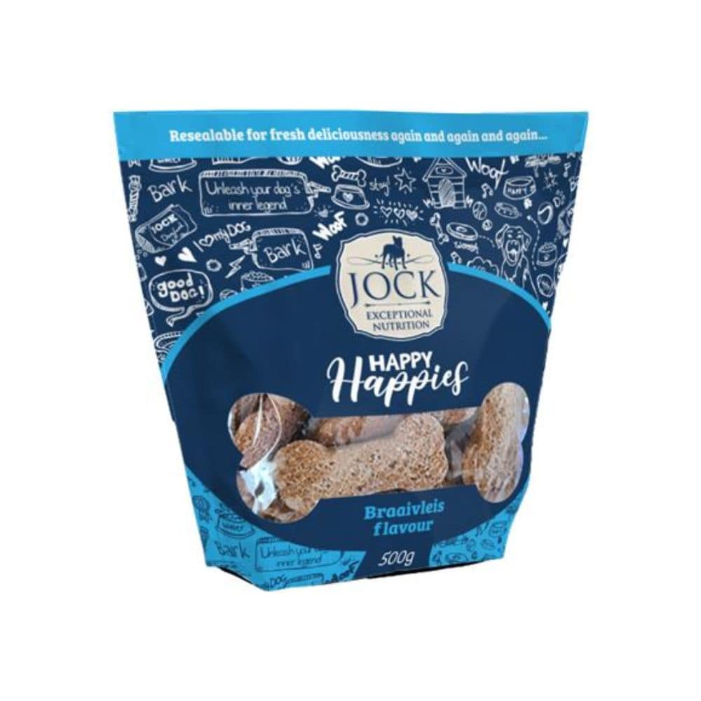 Jock Happy Happies Dog Biscuits in Braaivleis Flavour | Pet Hero