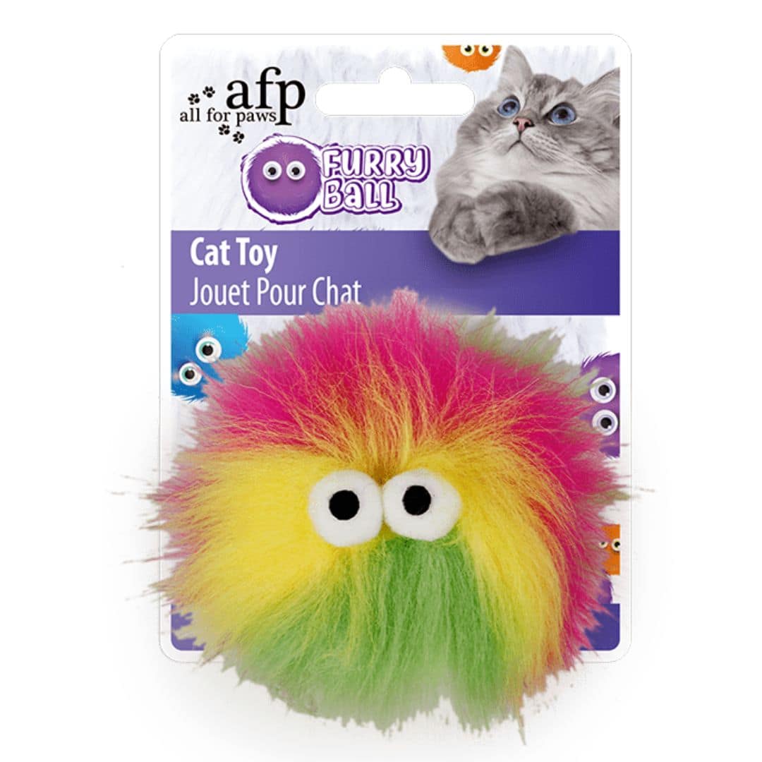 All For Paws Furry Fluffy Catnip Ball | Pet Hero