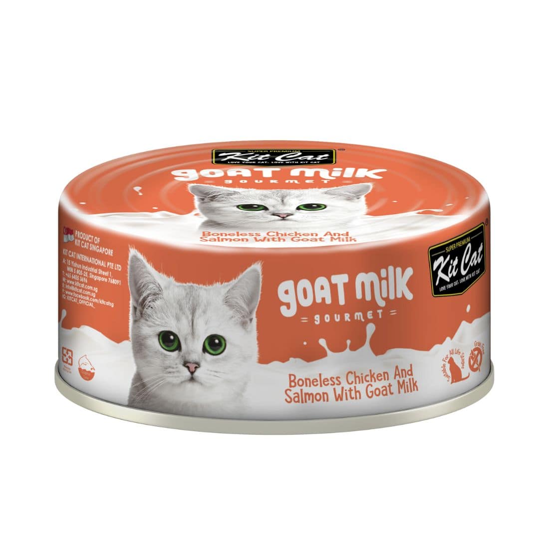Kit Cat Chicken & Salmon With Goat's Milk Wet Food | Pet Hero